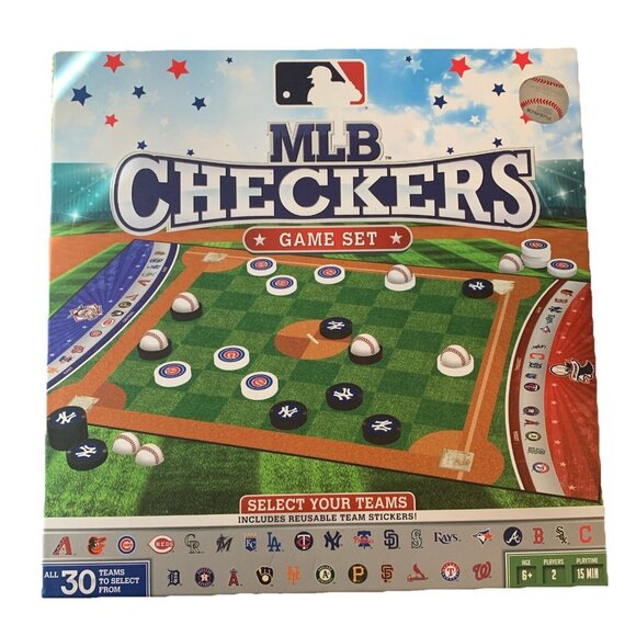 Masterpieces | Games | Masterpieces Mlb Checkers Board Game Set Select ...